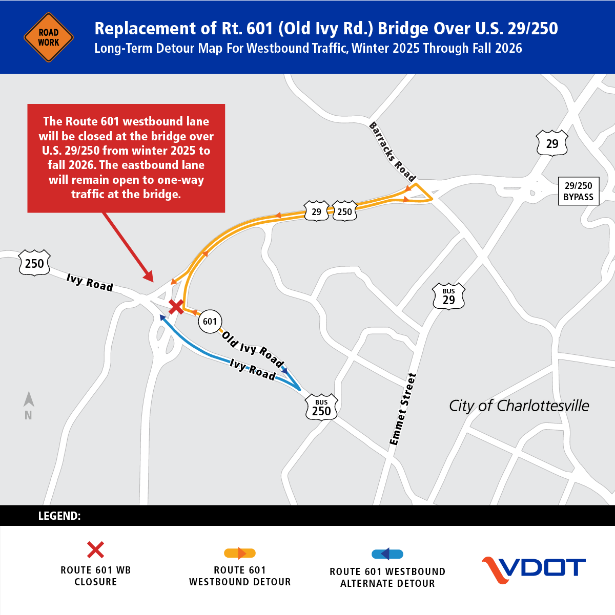VDOT: Old Ivy Road Bridge replacement to begin on February 17 ...
