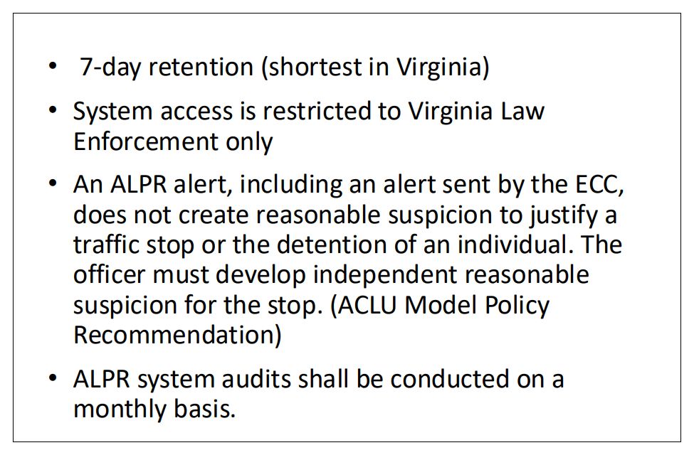 Police Chief Kochis gives an update on FLOCK license plate readers ...